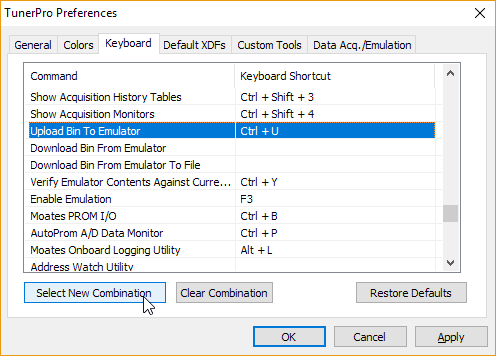 TunerPro Keyboard Shortcuts – T.I. Performance