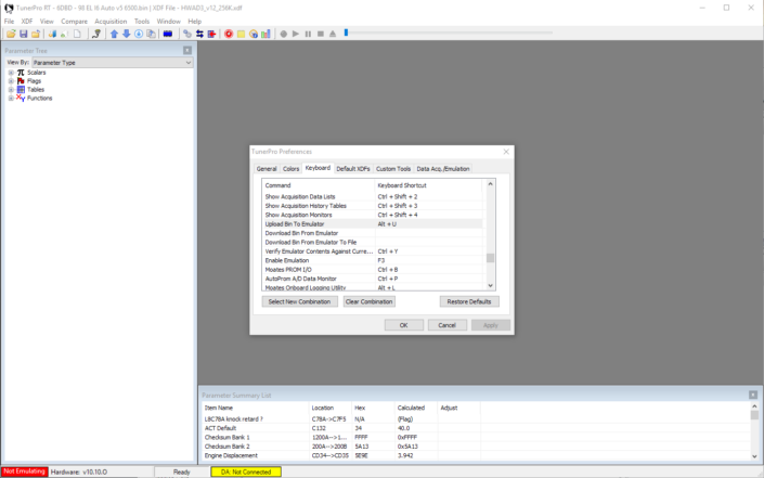 TunerPro Keyboard Shortcuts – T.I. Performance