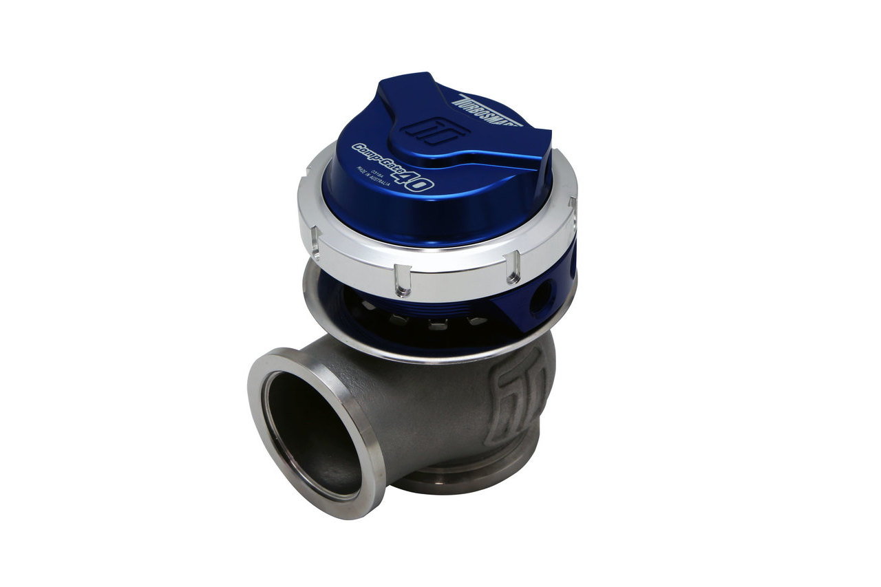 Turbosmart WG40 GenV Compgate 40 14psi External Wastegate – Blue – T.I ...