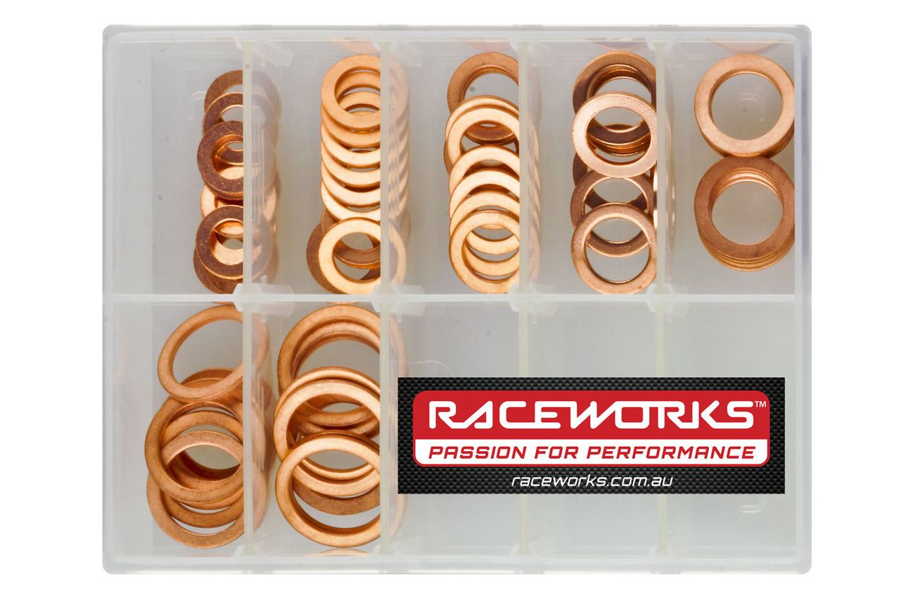 Raceworks 8mm – 16mm Copper Washer Kit PK70 – T.I. Performance