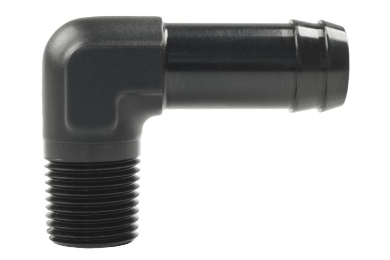 Raceworks 1/2″ 90 degree Male NPT to 3/4″ Barb – T.I. Performance
