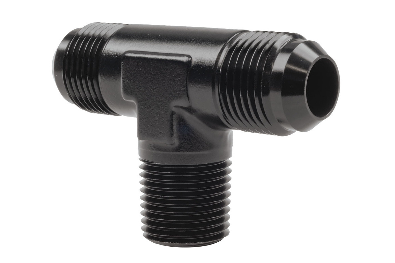 Raceworks AN-10 Male Flare Tee NPT 1/2″ on Branch – T.I. Performance