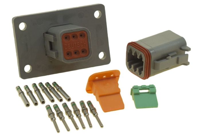 Deutsch DT Flange Mount 6-Way Connector Kit – T.I. Performance