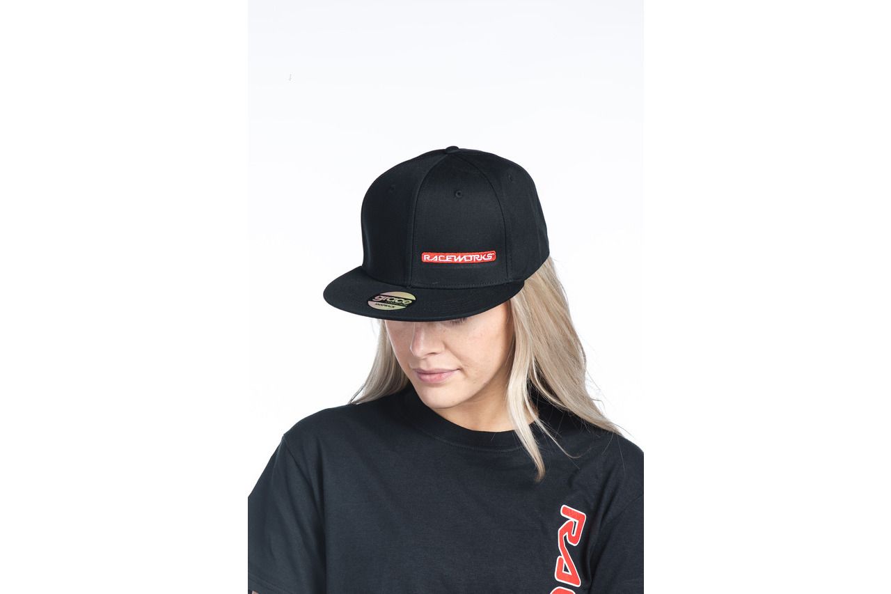 Raceworks Flat Peak Cap – Raceworks Logo – T.I. Performance