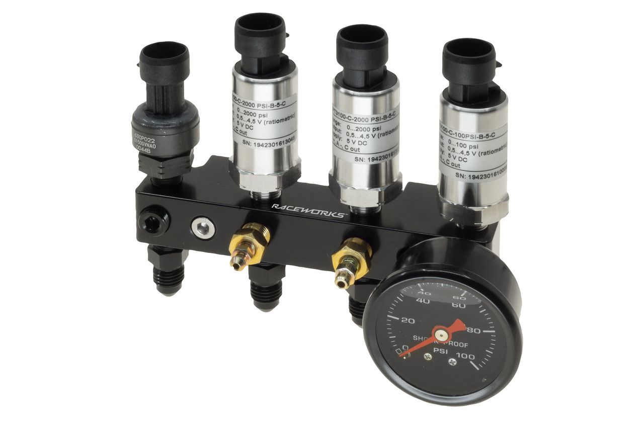 Raceworks 4 Circuit Pressure Sensor Block – T.I. Performance