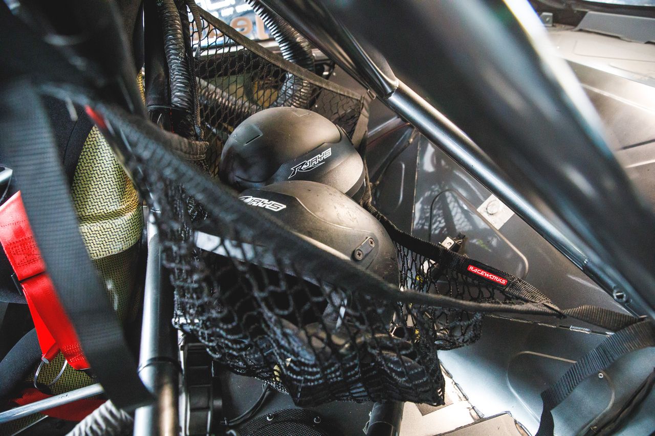 Raceworks Helmet Hammock – Net Material – T.I. Performance