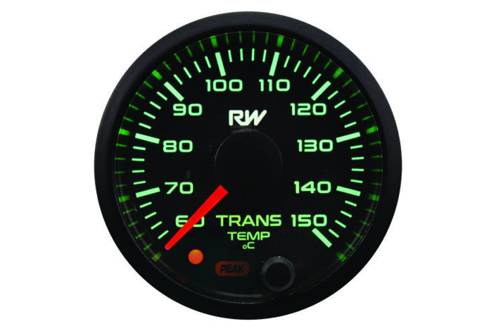 Raceworks 52mm Electronic Transmission Temperature Gauge Kit (60 ...