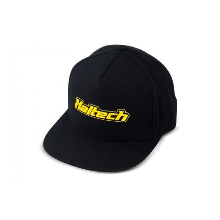 Haltech Snapback Cap Black with Yellow Logo – T.I. Performance
