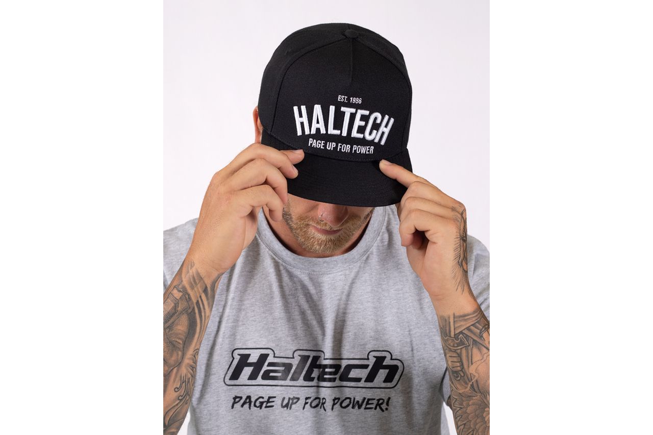 Haltech Snap Back Black with White Text – T.I. Performance