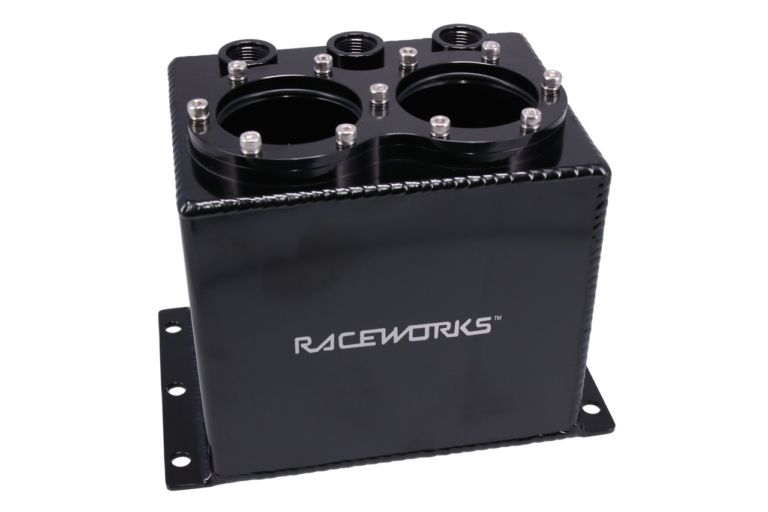Raceworks 2.5L Surge Tank Kit Black Suit Twin 044 – Black – T.I ...
