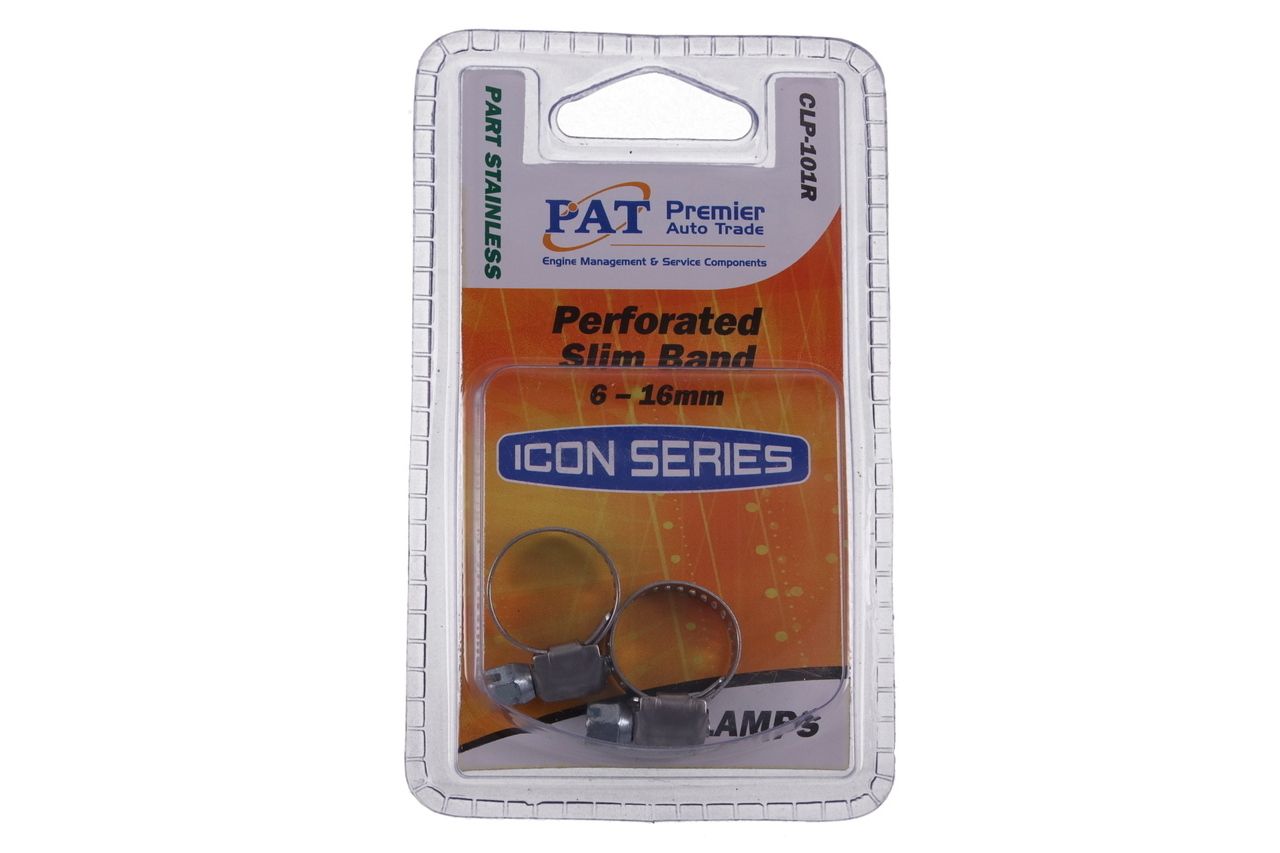 Icon 6-16mm Perforated Slim Band Part Stainless – 2 Pack – T.I. Performance