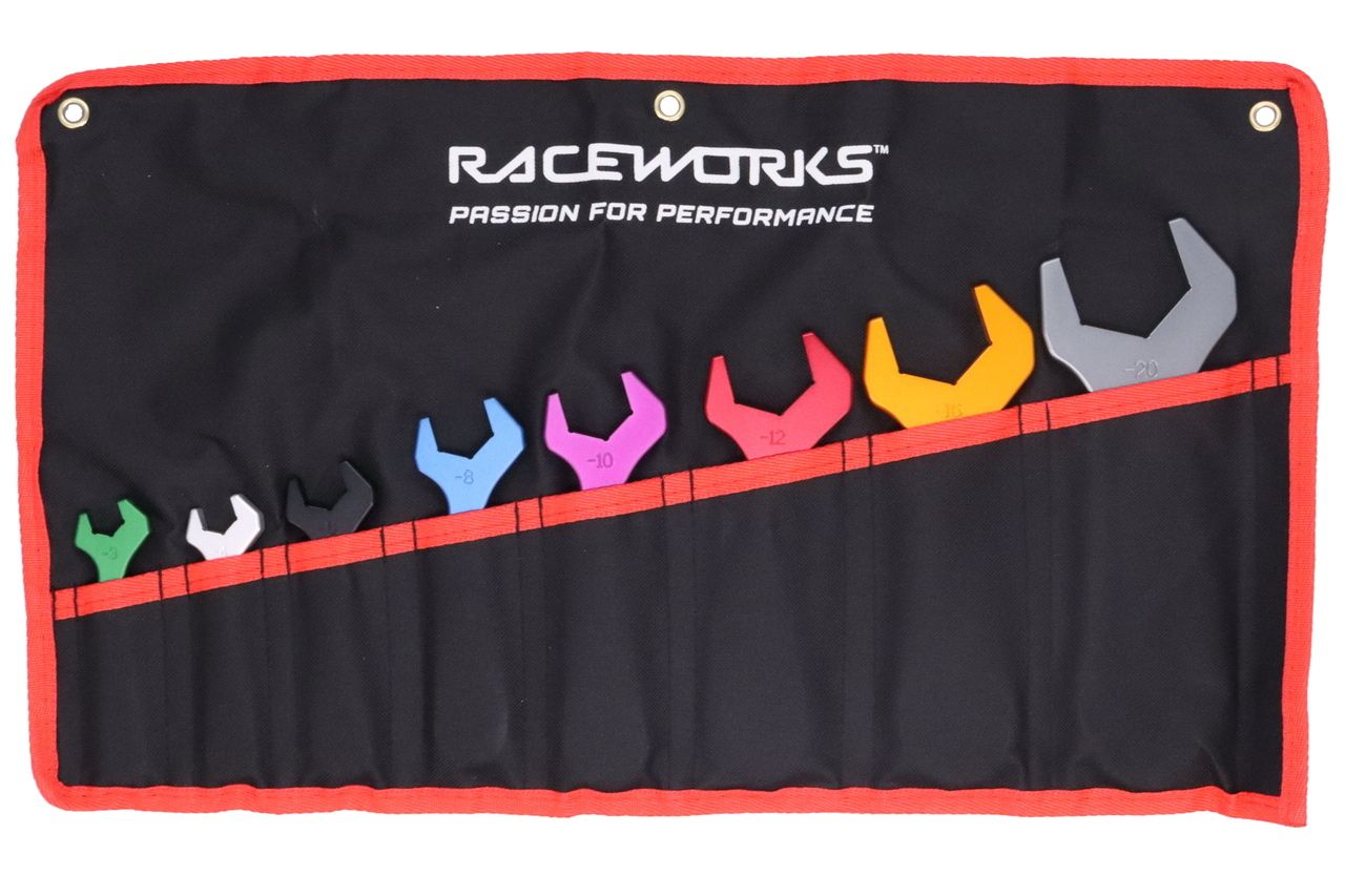 Raceworks AN Alloy Wrenches AN-3 To AN-20 8 Piece – T.I. Performance