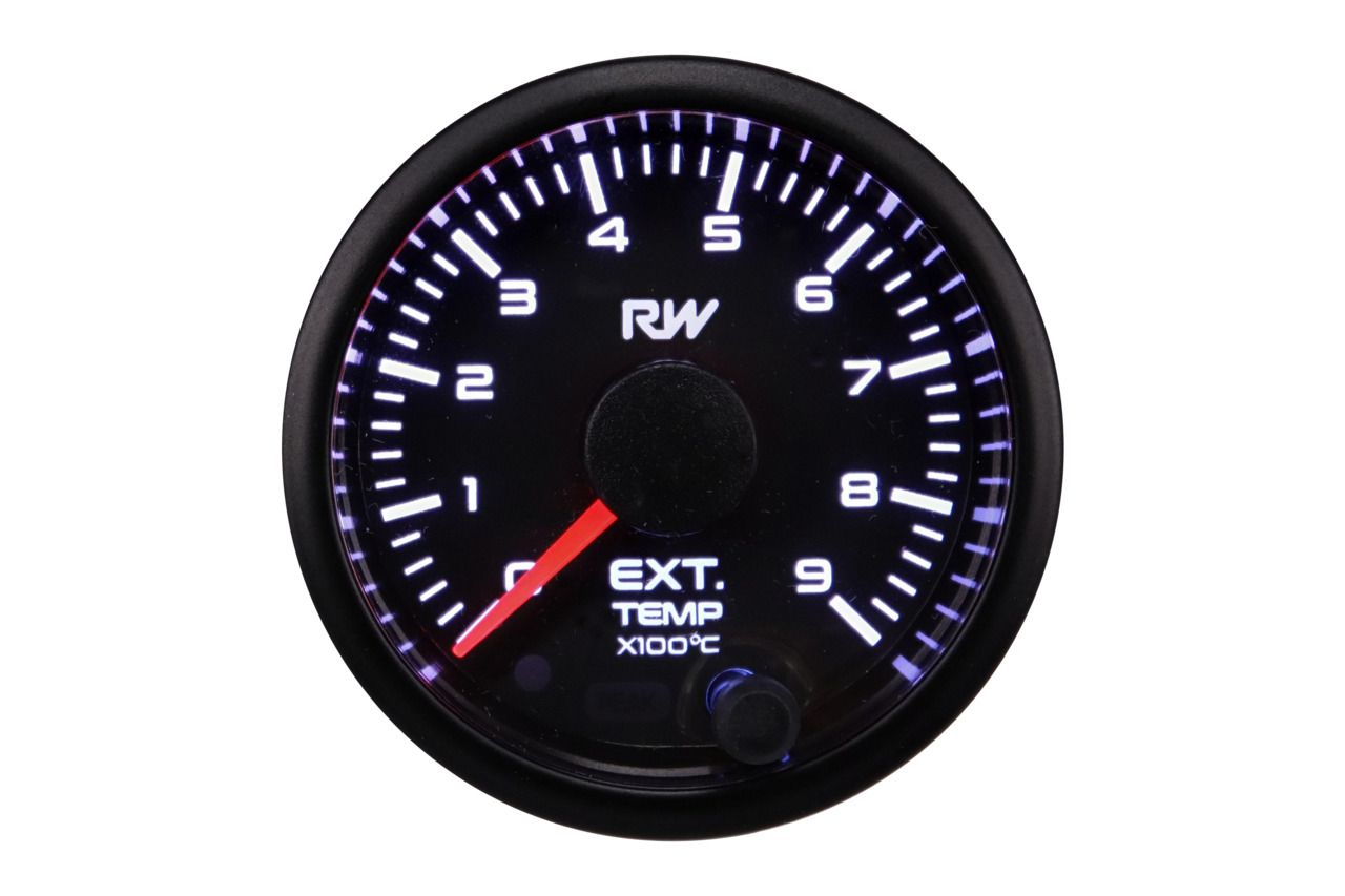 Raceworks 52mm Electronic 0-900deg Diesel EGT Gauge Kit / Pyrometer – T ...