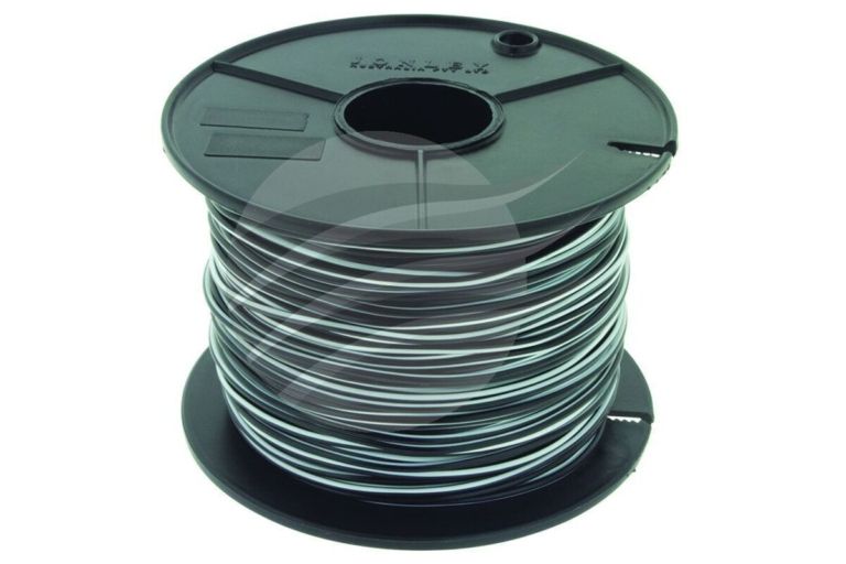 Tycab 3mm Single Core Black/White Trace V90 Automotive Cable (14/0.32 ...