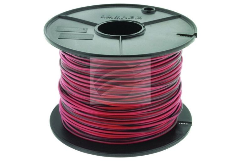 Tycab 3mm Single Core Red/Black Trace V90 Automotive Cable (14/0.32 ...