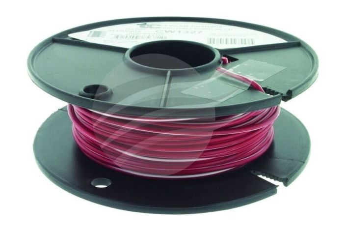 Tycab 3mm Single Core Red/White Trace V90 Automotive Cable (14/0.32 ...