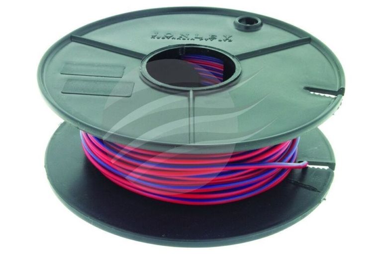 Tycab 3mm Single Core Red/Blue Trace V90 Automotive Cable (14/0.32 ...