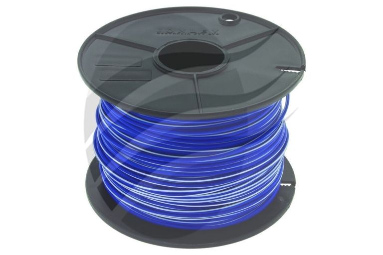 Tycab 3mm Single Core Blue/White Trace V90 Automotive Cable (14/0.32 ...