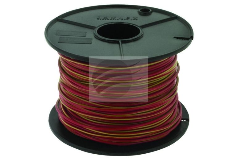 Tycab 3mm Single Core Red/Yellow Trace V90 Automotive Cable (14/0.32 ...