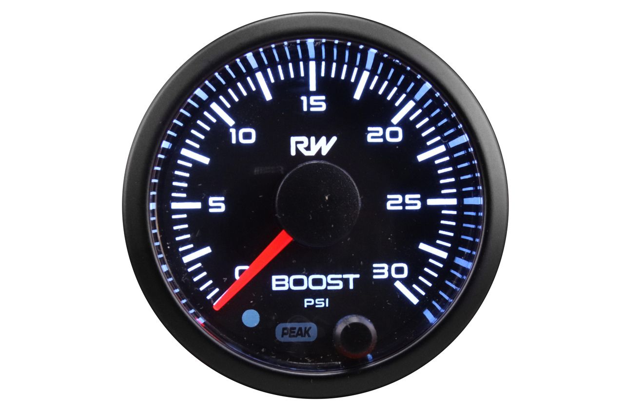 Raceworks 52mm Electronic Diesel Boost Gauge Kit (30psi) – T.I. Performance