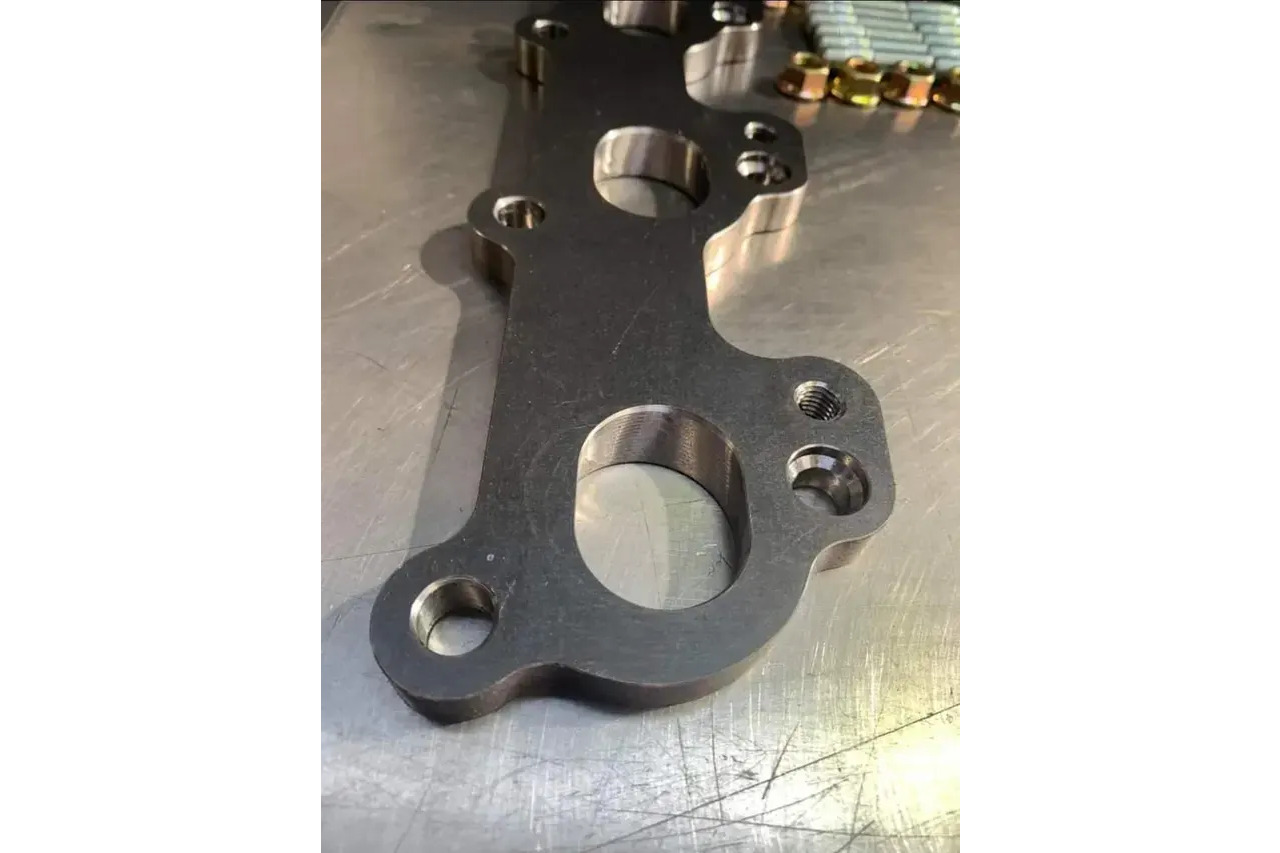 6Boost SOHC to Barra Turbo Manifold Adapter Plate suit EA EB ED EF EL ...