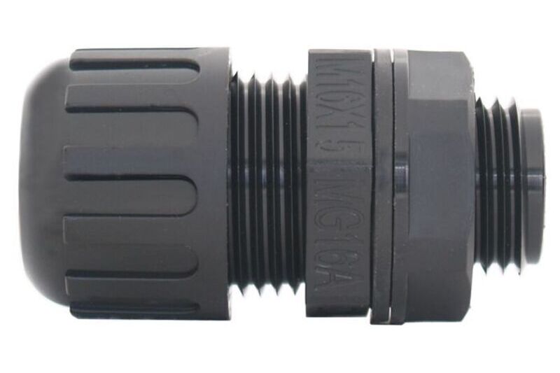 JAS 17mm Convoluted Split Tubing Cable Gland Straight – T.I. Performance