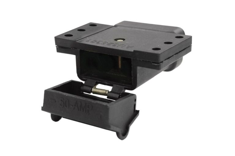 LV Automotive Black Anderson Connector Plug Cover 50A Spring Loaded Lid ...