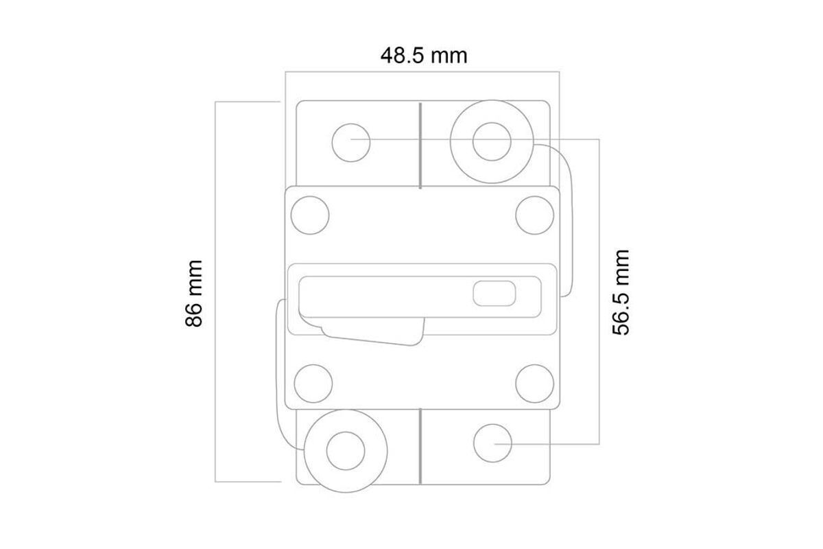 LV Automotive 40A Heavy Duty Waterproof Surface Mount Circuit Breaker ...