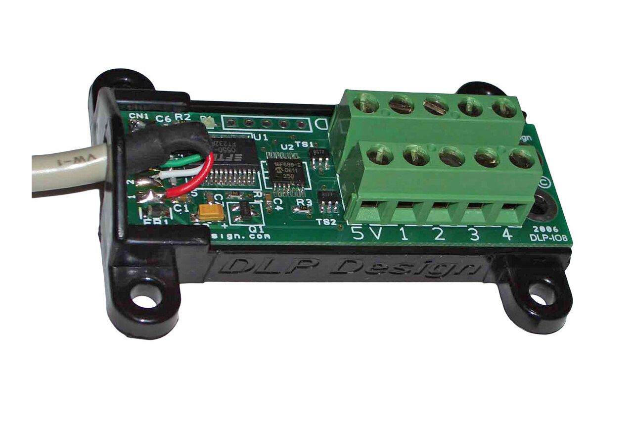 DLP Design DLP-IO8-G USB Analog/Digital IO Board – T.I. Performance